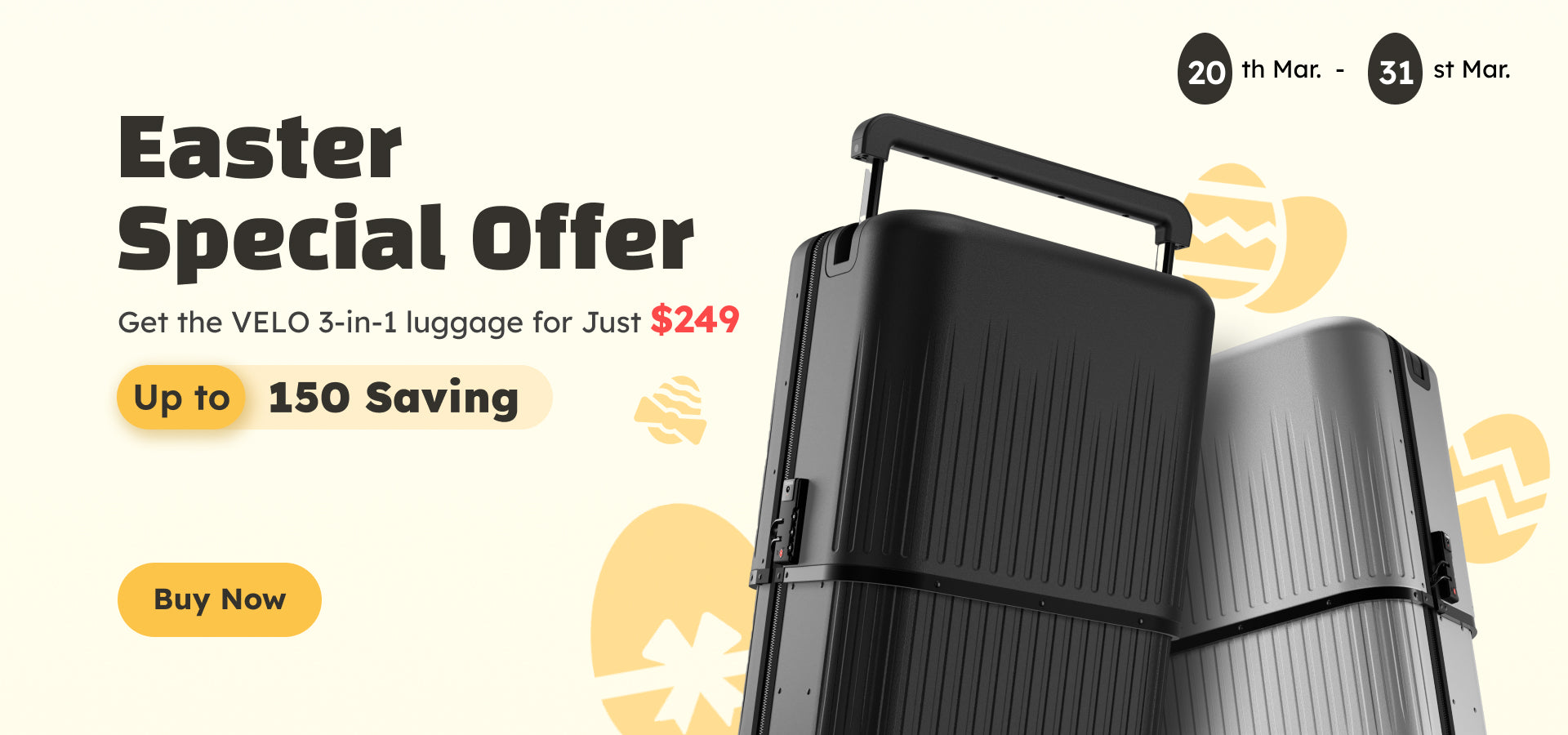 Velo Luggage: 3-in-1 Expandable Hardside Luggage – VELO Luggage